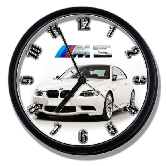 Clock | Wall Decor | 20 Bmw M3 White Clock New | Poshmark